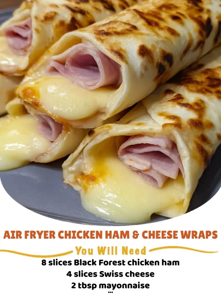 Air Fryer Chicken Ham & Cheese Wraps – Cook Kitchen
