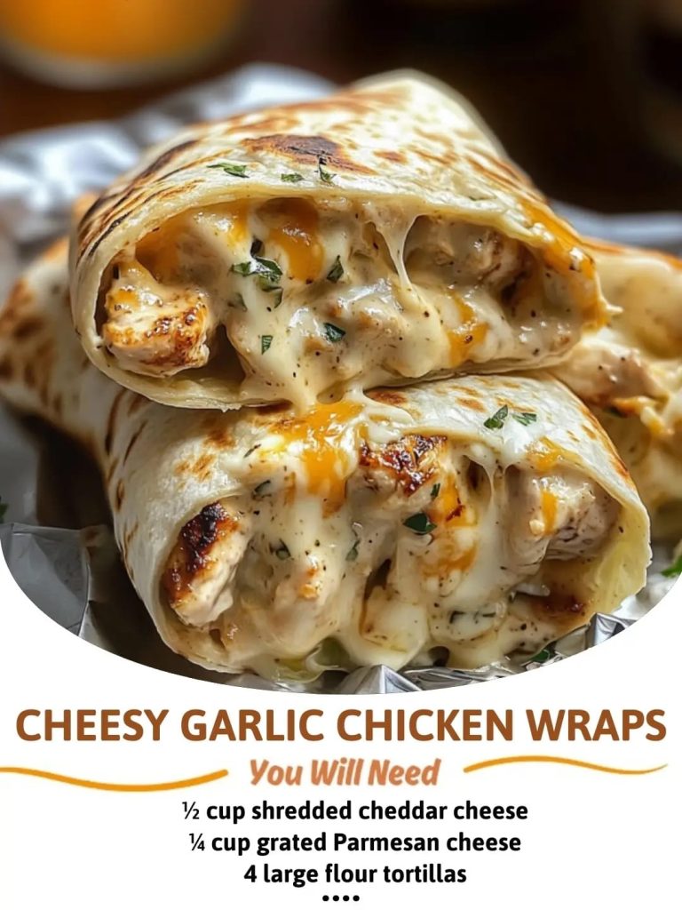 Cheesy Garlic Chicken Wraps – Cook Kitchen