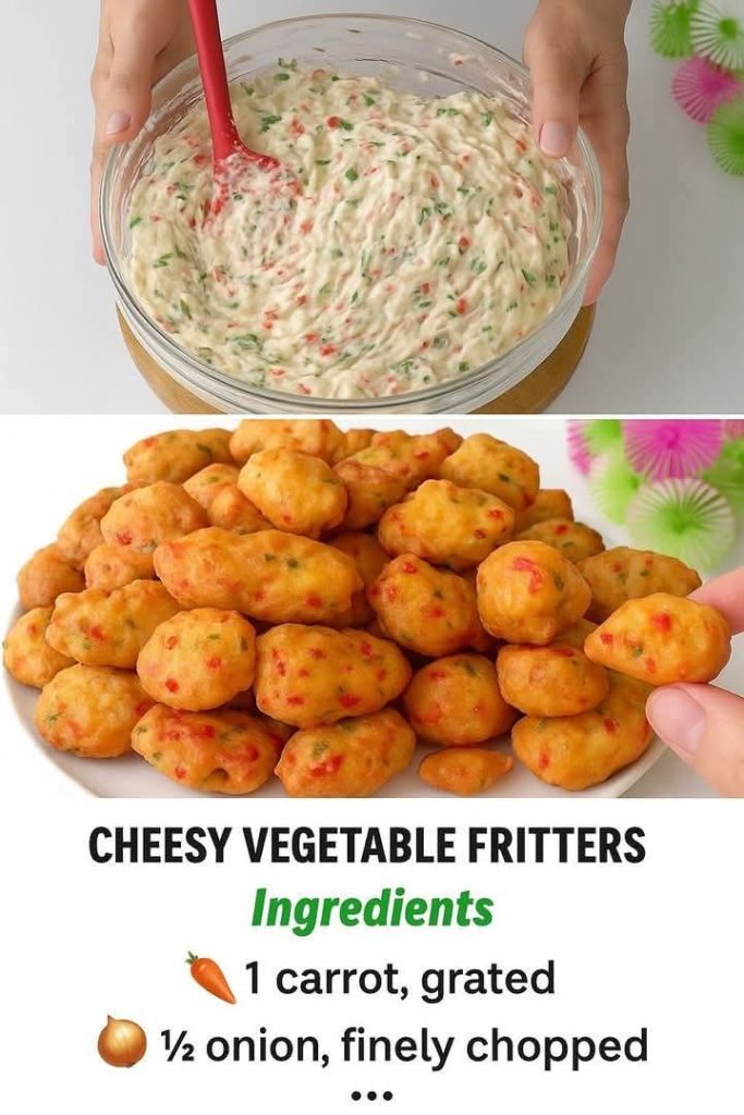 Cheesy Vegetable Fritters Recipe – Cook Kitchen